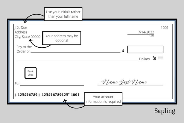 What Personal Information Should Be Placed on Checks? | Sapling